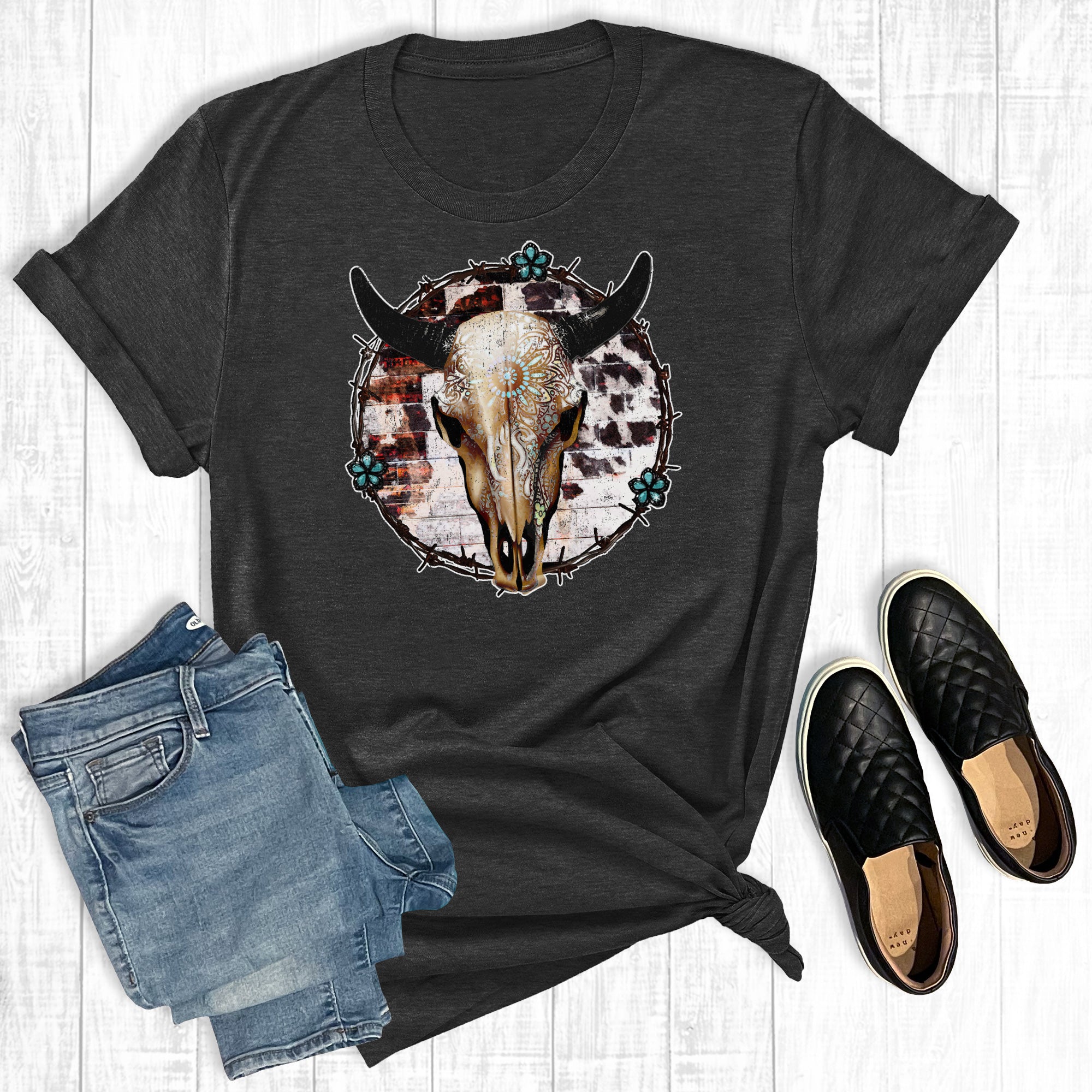 Barbed Wire Bull Skull – The Way Down South